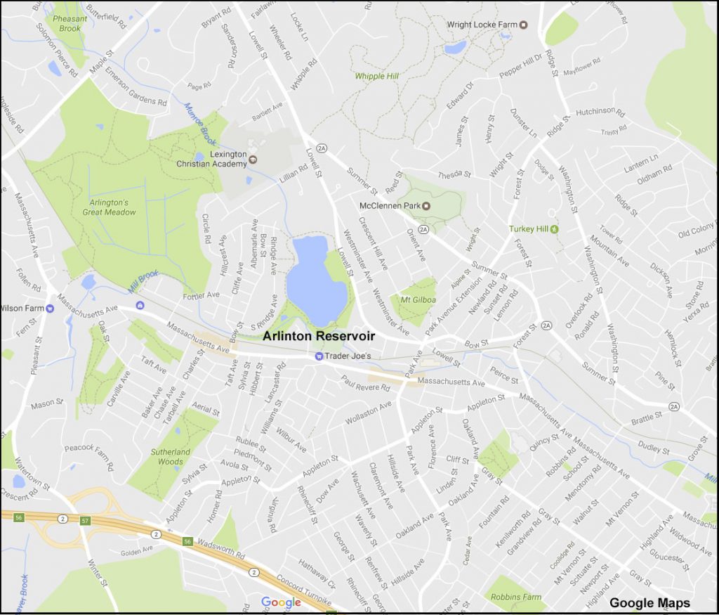 Maps – Arlington Reservoir